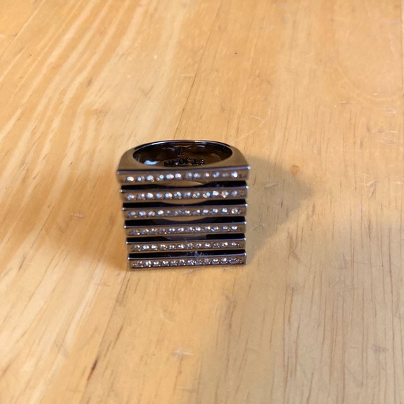 St. John | Jewelry | St John Multirow Swarovski Crystal Cocktail Ring ...